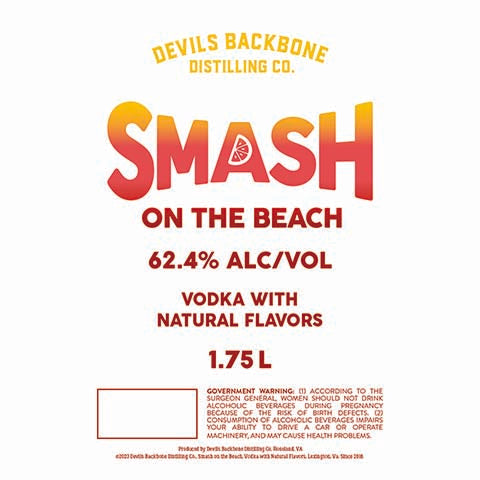 Devil's Backbone Smash on the Beach Vodka – Buy Liquor Online