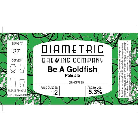 Diametric Be A Goldfish Pale Ale – CraftShack - Buy craft beer online.