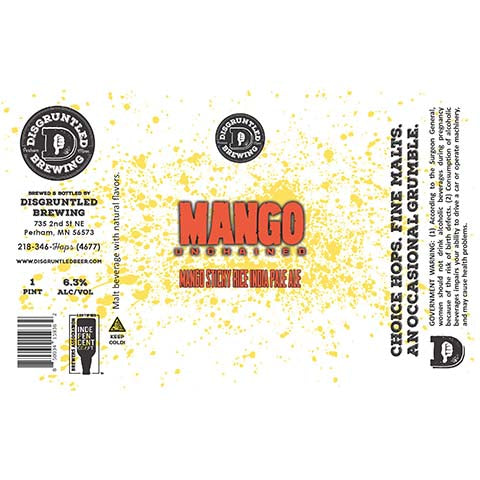 Disgruntled Mango Unchained IPA – CraftShack - Buy craft beer online.
