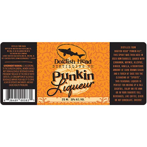 Dogfish Head Punkin Liqueur – Buy Liquor Online