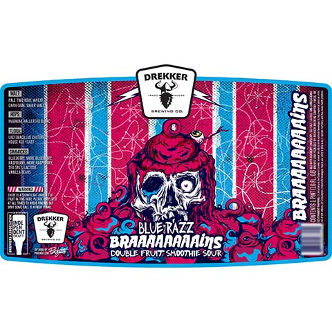Drekker Braaaaaaaains - Blue Razz Sour – CraftShack - Buy craft beer ...