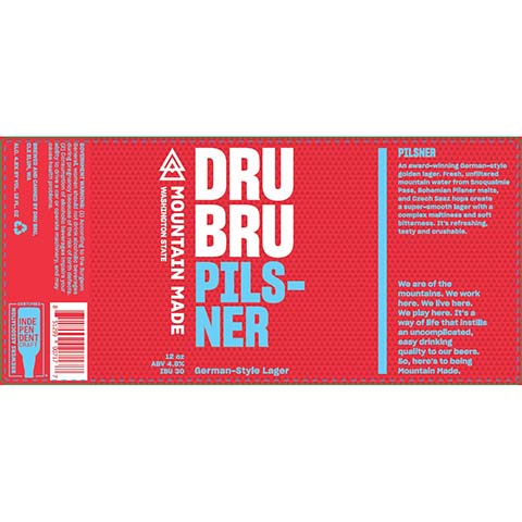 Dru Bru Pilsner German Lager – CraftShack - Buy craft beer online.
