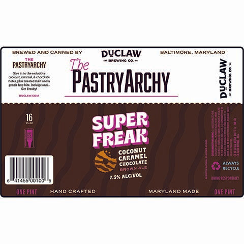 Duclaw The PastryArchy Super Freak Brown Ale – CraftShack - Buy craft ...