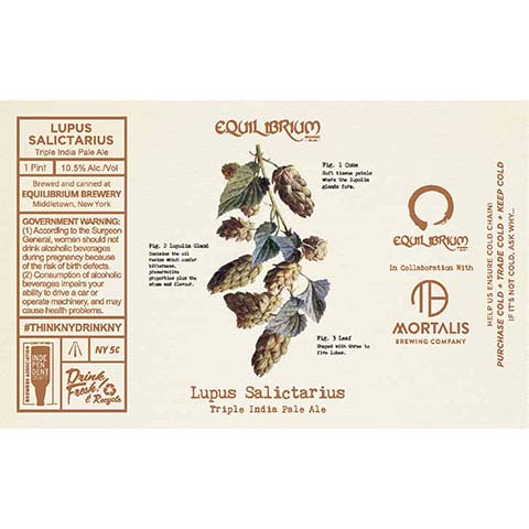 Equilibrium Lupus Salictarius TIPA – CraftShack - Buy craft beer online.