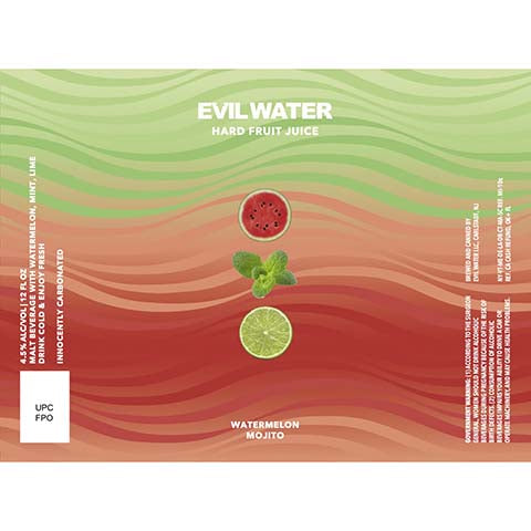 Evil Water Hard Fruit Juice (Watermelon Mojito) – CraftShack - Buy ...