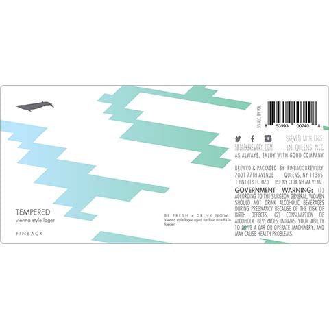 Finback Tempered Vienna Lager – CraftShack - Buy craft beer online.