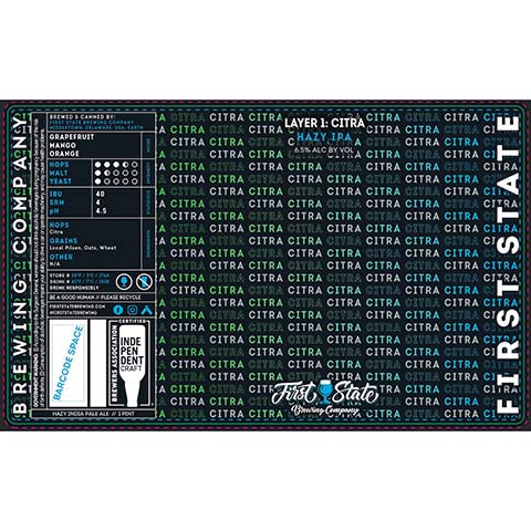 First State Layer 1: Citra Hazy IPA – CraftShack - Buy craft beer online.