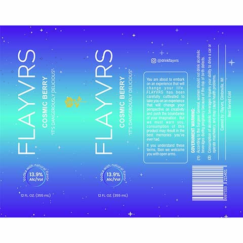 Flayvrs Cosmic Berry – CraftShack - Buy craft beer online.