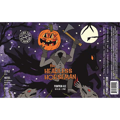Flying Fish The Headless Horseman Pumpkin Ale – CraftShack - Buy craft ...