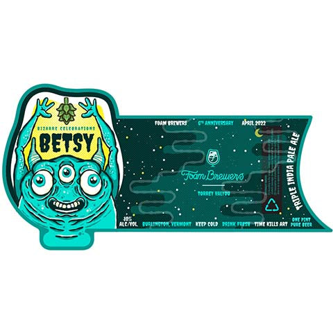 Foam Bizarre Celebrations Betsy TIPA – CraftShack - Buy craft beer online.