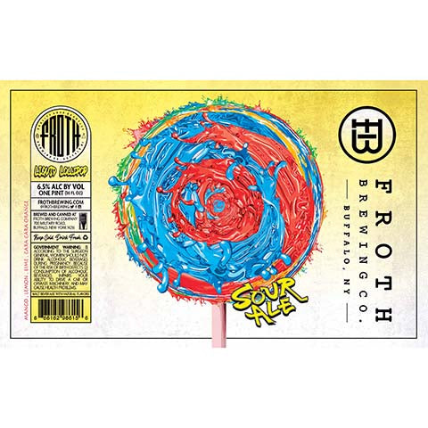 Froth Liquid Lollipop Sour Ale (Mango, Lemon, Lime, Cara Cara Orange ...