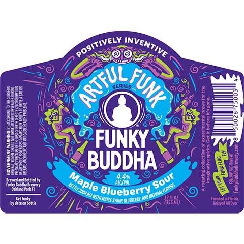 Funky Buddha Artful Funk Maple Blueberry Sour Ale – CraftShack - Buy ...