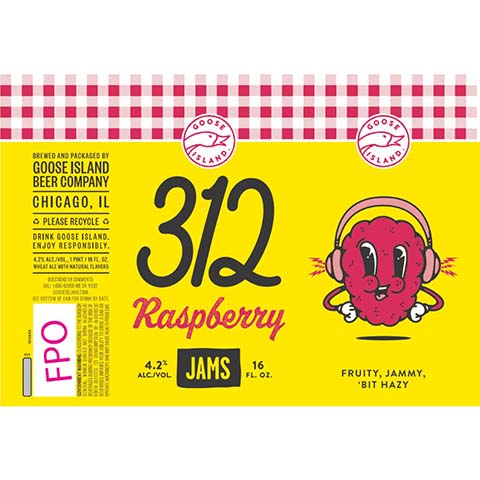 Goose Island 312 Raspberry Jams Wheat Ale – CraftShack - Buy craft beer ...