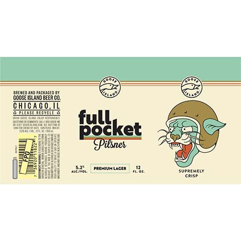 Goose Island Full Pocket Pilsner – CraftShack - Buy craft beer online.