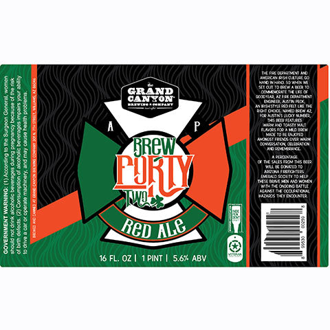 Grand Canyon Brew Forty Two Red Ale – CraftShack - Buy craft beer online.