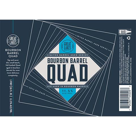 Great Lakes Bourbon Barrel Quad – CraftShack - Buy craft beer online.