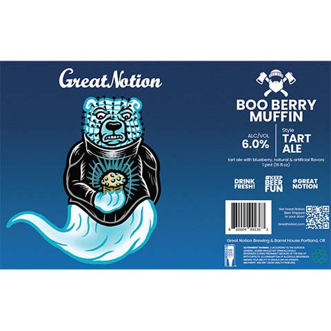 Great Notion Boo Berry Muffin Sour – CraftShack - Buy craft beer online.