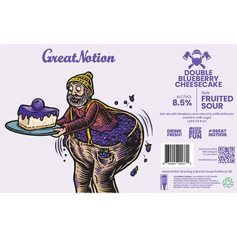 Great Notion Double Blueberry Cheesecake Fruited Sour – CraftShack ...