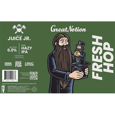 Great Notion Fresh Hop Juice Jr. Hazy IPA – CraftShack - Buy craft beer ...