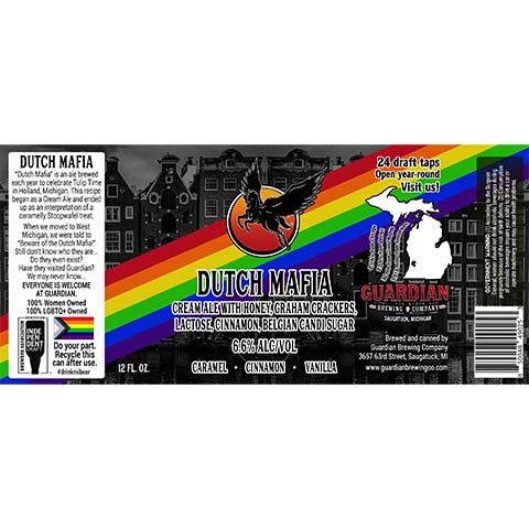 Guardian Dutch Mafia Cream Ale – CraftShack - Buy craft beer online.
