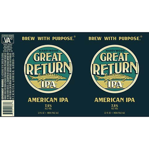 Hardywood Park Great Return IPA – CraftShack - Buy craft beer online.