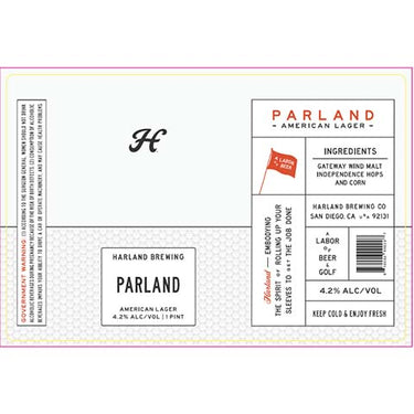 Harland Parland Lager – CraftShack - Buy craft beer online.