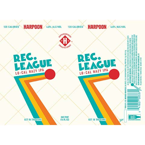 Harpoon Rec. League Lo-Cal Hazy IPA – CraftShack - Buy craft beer online.