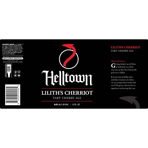Helltown Lilith's Cherriot Tart Ale – CraftShack - Buy craft beer online.