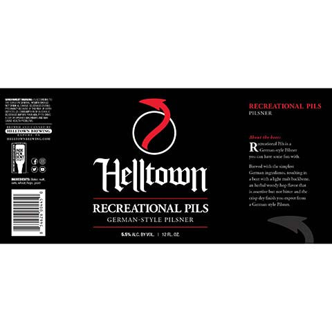 Helltown Recreational Pils German Pilsner – CraftShack - Buy craft beer ...