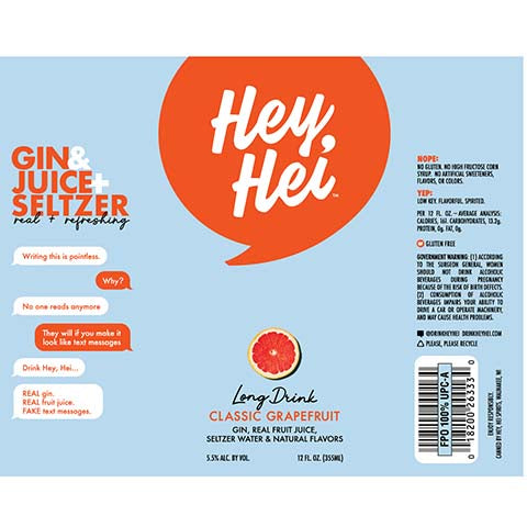 Hey, Hei Long Drink – CraftShack - Buy craft beer online.