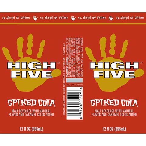 High Five Spiked Cola – CraftShack - Buy craft beer online.