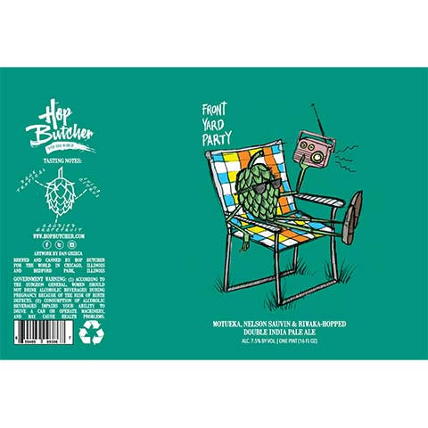 Hop Butcher Frontyard Party DIPA – CraftShack - Buy craft beer online.