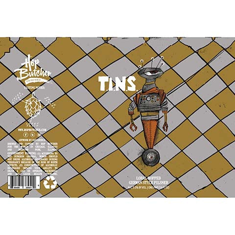Hop Butcher T.I.N.S. Pilsner – CraftShack - Buy craft beer online.