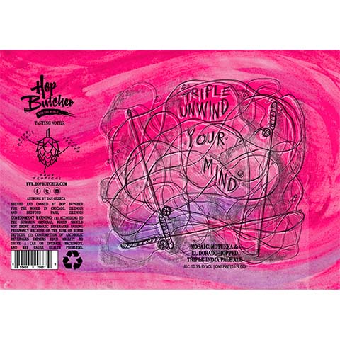 Hop Butcher Triple Unwind Your Mind TIPA – CraftShack - Buy craft beer ...