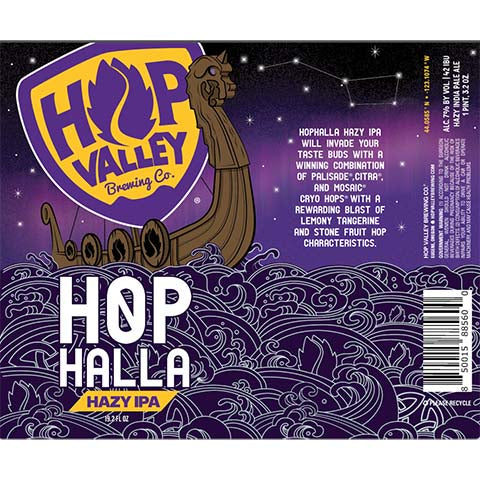 Hop Valley Hophalla Hazy IPA – CraftShack - Buy craft beer online.