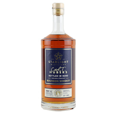 Huber's Starlight Carl T. Bottle-In-Bond Bourbon Whiskey – Buy Liquor ...