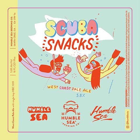Humble Sea Scuba Snacks West Coast Pale Ale – CraftShack - Buy craft ...