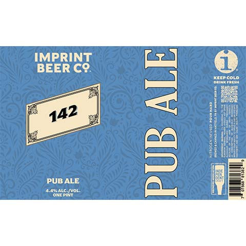 Imprint 142 Pub Ale – CraftShack - Buy craft beer online.