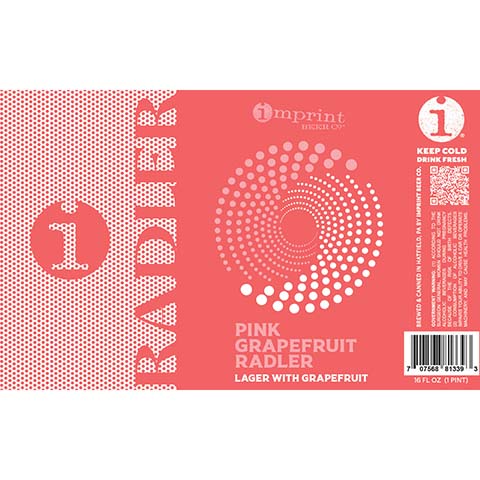 Imprint Beer Pink Grapefruit Radler Lager – CraftShack - Buy craft beer ...