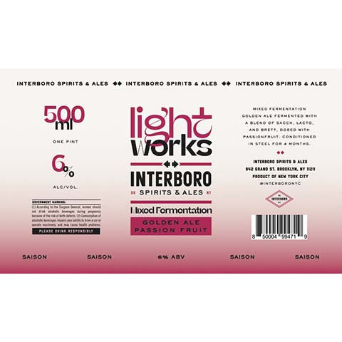 Interboro Light Works Golden Ale – CraftShack - Buy craft beer online.