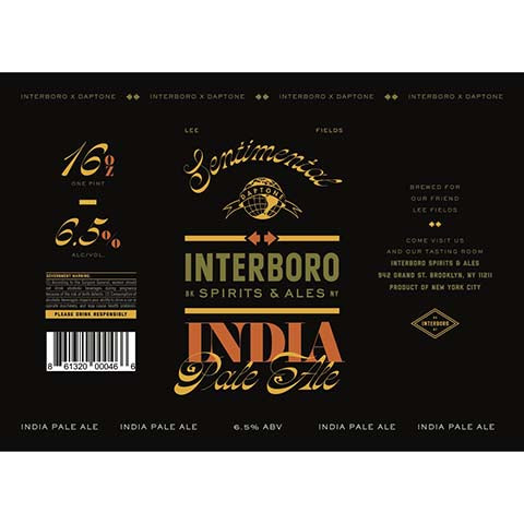 Interboro Sentimental IPA – CraftShack - Buy craft beer online.