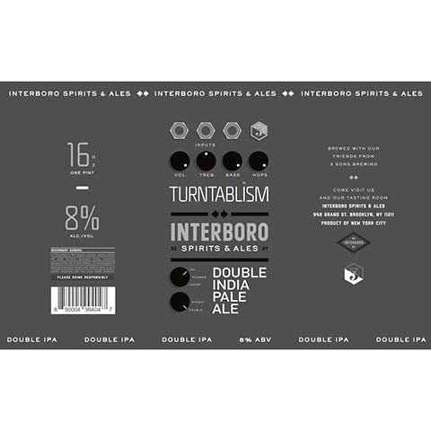 Interboro Turntablism DIPA – CraftShack - Buy craft beer online.
