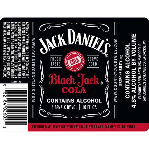 Jack Daniel's Black Jack Cola – CraftShack - Buy craft beer online.