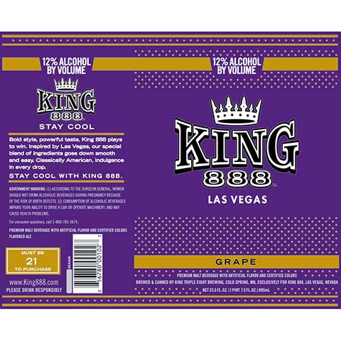 King 888 Grape – CraftShack - Buy craft beer online.