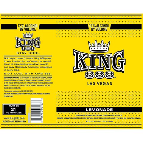 King 888 Lemonade – CraftShack - Buy craft beer online.