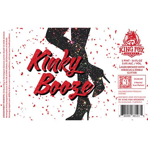 King Fox Kinky Booze Lager – CraftShack - Buy craft beer online.