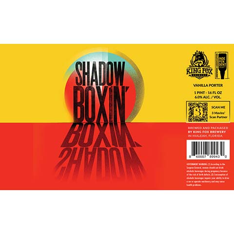 King Fox Shadow Boxin' Porter – CraftShack - Buy craft beer online.