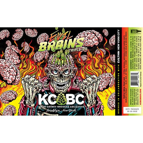 Kings County Brewers Collective Evil Brains TIPA – CraftShack - Buy ...