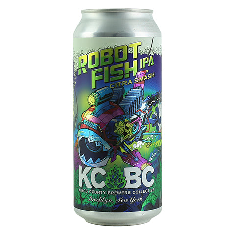 Kings County Brewers Collective Robot Fish: Citra Smash Hazy IPA ...