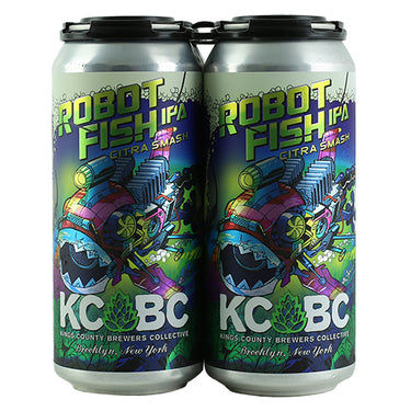 Kings County Brewers Collective Robot Fish: Citra Smash Hazy IPA ...